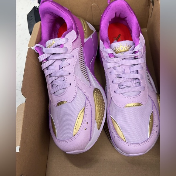 Puma | Shoes | Puma Rsx Womens Purple Gold Pink Rsx New | Poshmark